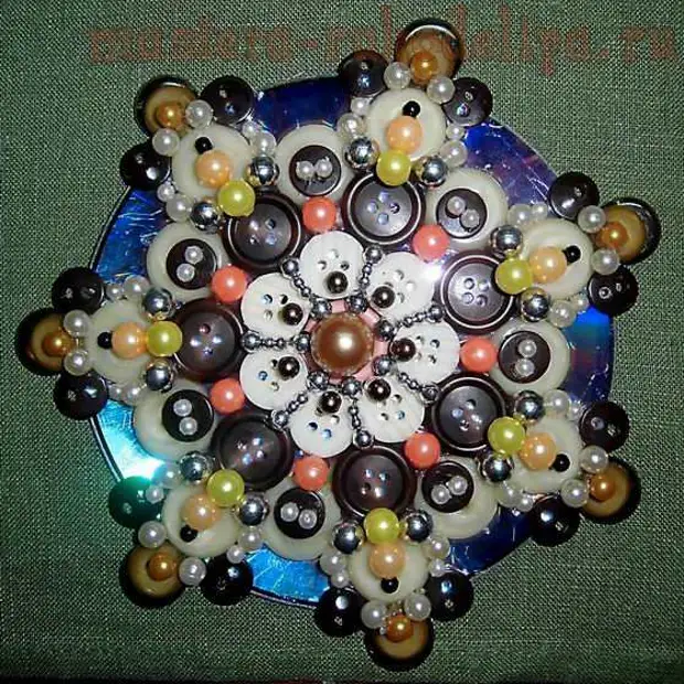 Снежинки из пуговиц и CD-дисков - Сам себе мастер - Медиаплатформа МирТесен